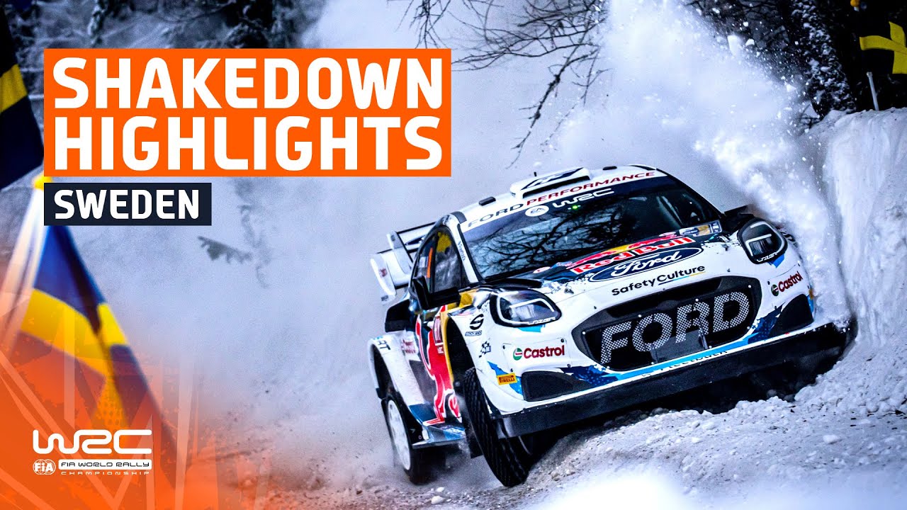 WRC Rally Sweden 2024 | Shakedown Highlights