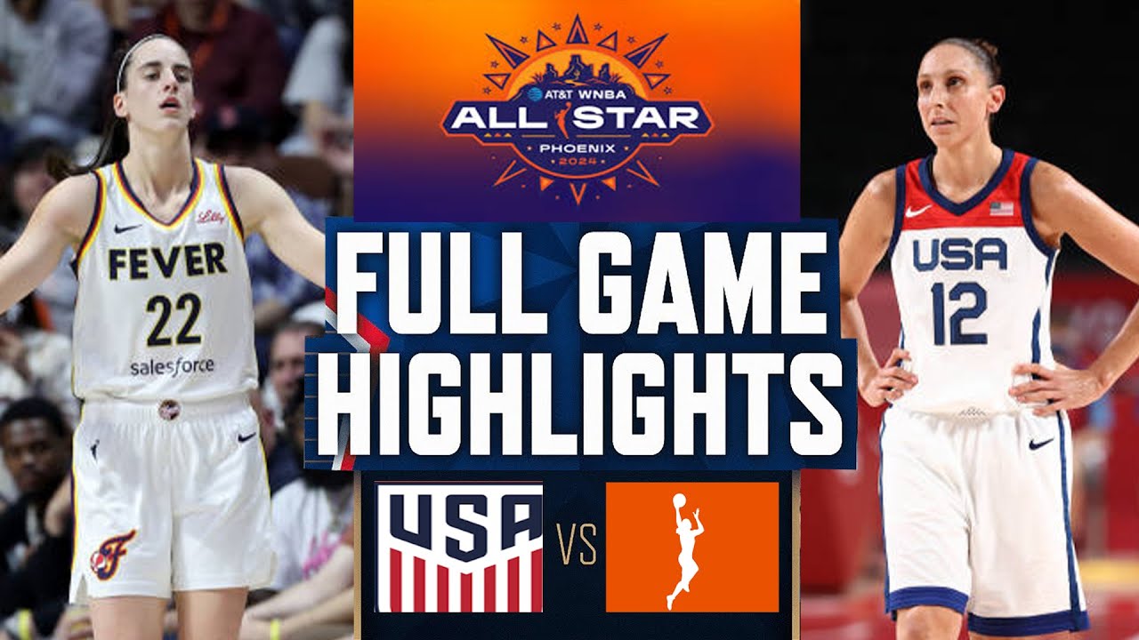 Team WNBA vs Team USA [ FULL GAME ] (7/20/24) Caitlin Clark and Angel Reese’s first All-Star Game