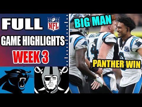 Las Vegas Raiders vs Carolina Panthers FULL GAME [Week 3] | NFL Highlights 2024