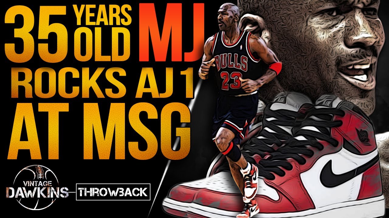 The Game a 35 Years Old Michael Jordan Rocked OG Jordans 1 And Put On a ...