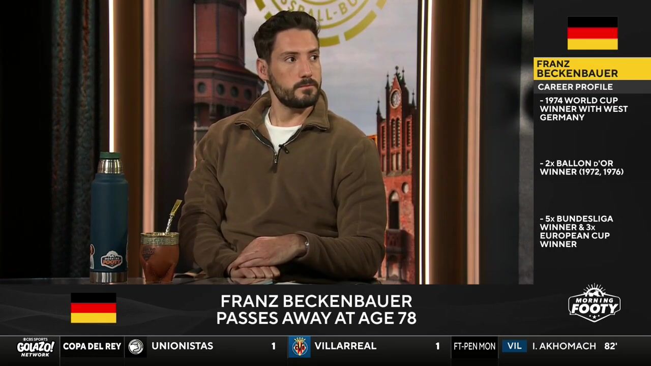 CBS Sports pay tribute to German legend Franz Beckenbauer ️