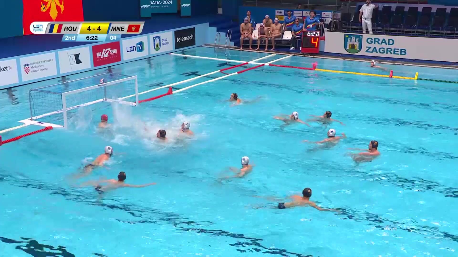 Romania vs. Montenegro Highlights | Classifications | European Water ...
