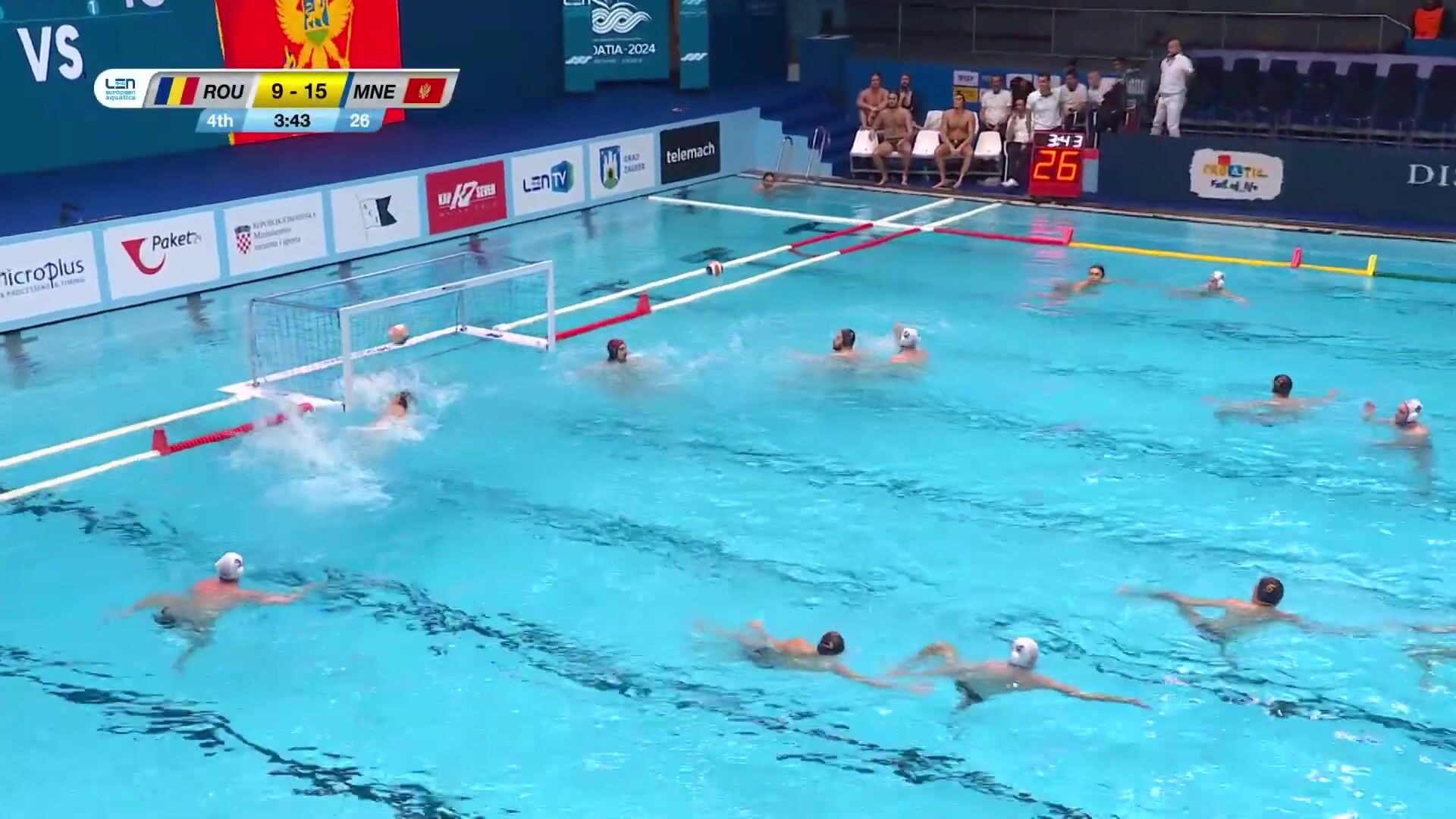 Romania vs. Montenegro Highlights | Classifications | European Water ...