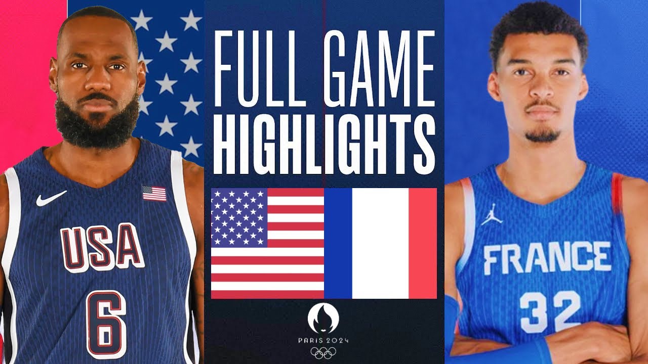 USA vs FRANCE EXHIBITION FULL GAME HIGHLIGHTS | 2024 Paris Olympic ...