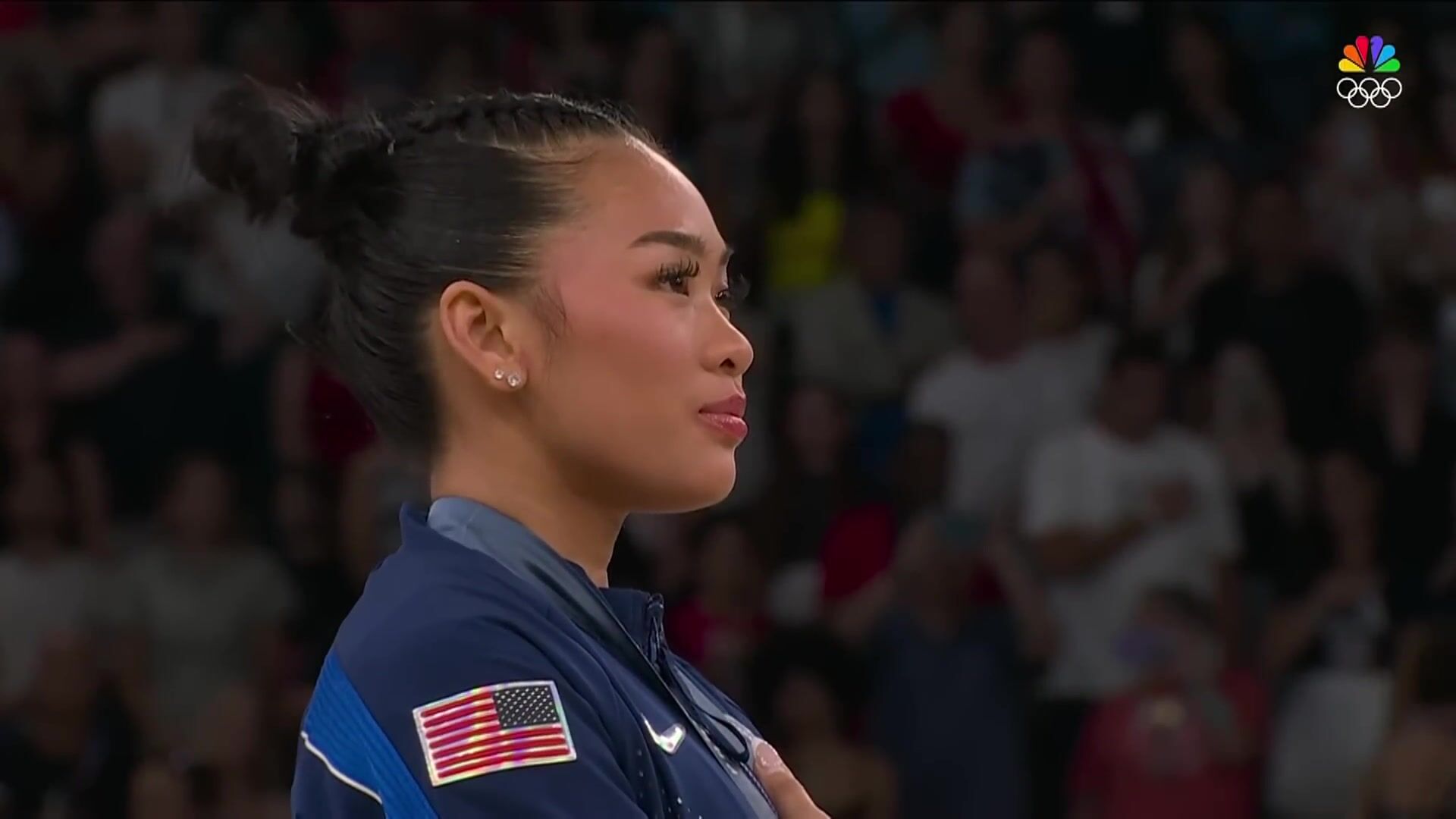 Simone Biles, Suni Lee soak in medal ceremony after all-around ...