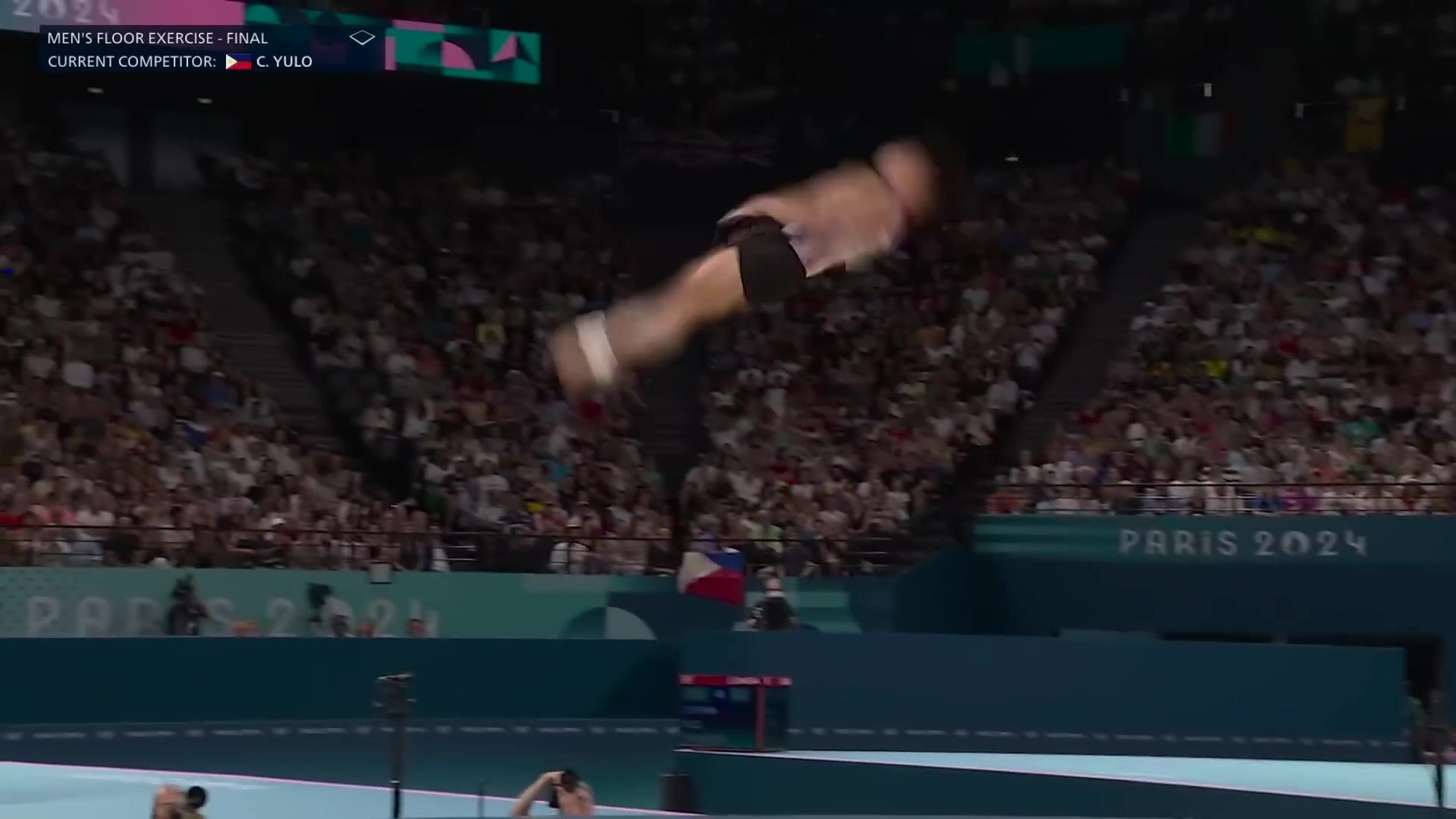 Carlos Yulo MAKES HISTORY on floor for Philippines' first gymnastics ...