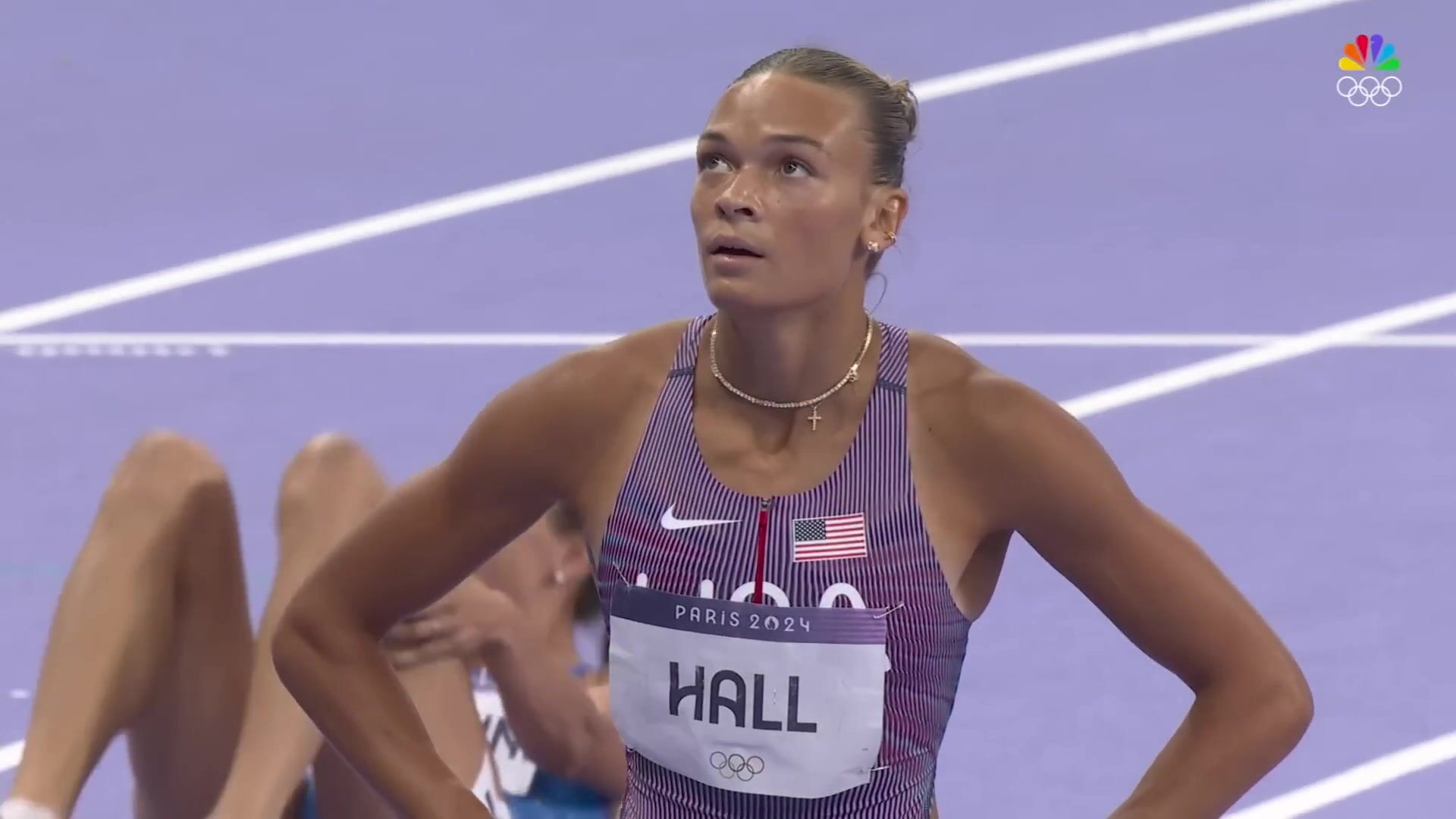 Anna Hall Battles Through Day One of Heptathlon at Paris Olympics