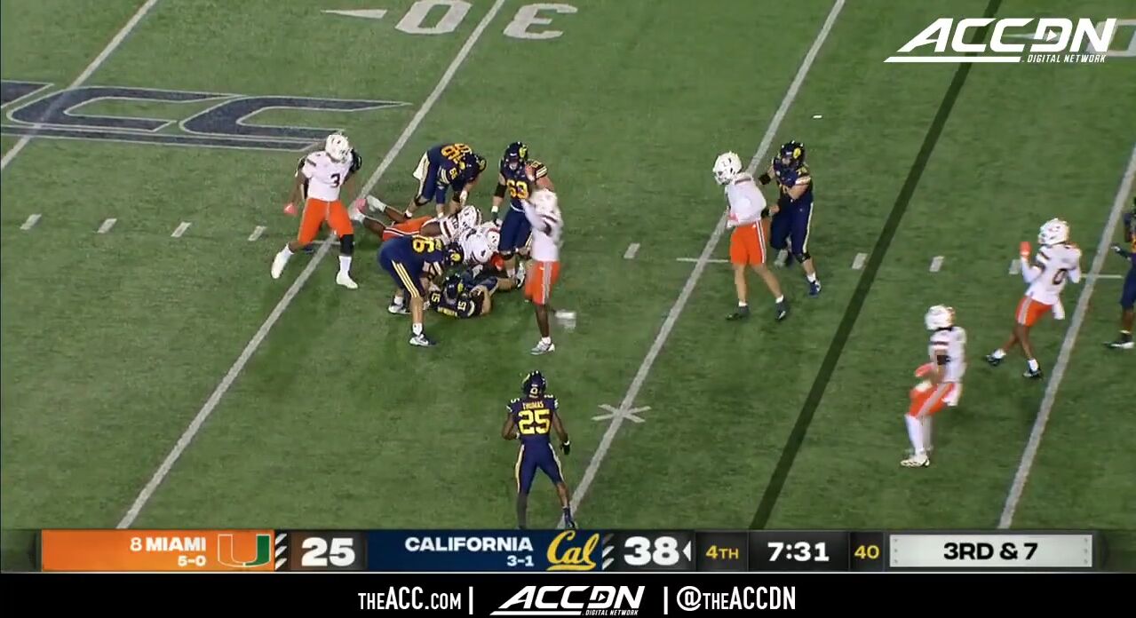 Miami Hurricanes Pull Off Epic Comeback Against Cal, Win 39-38