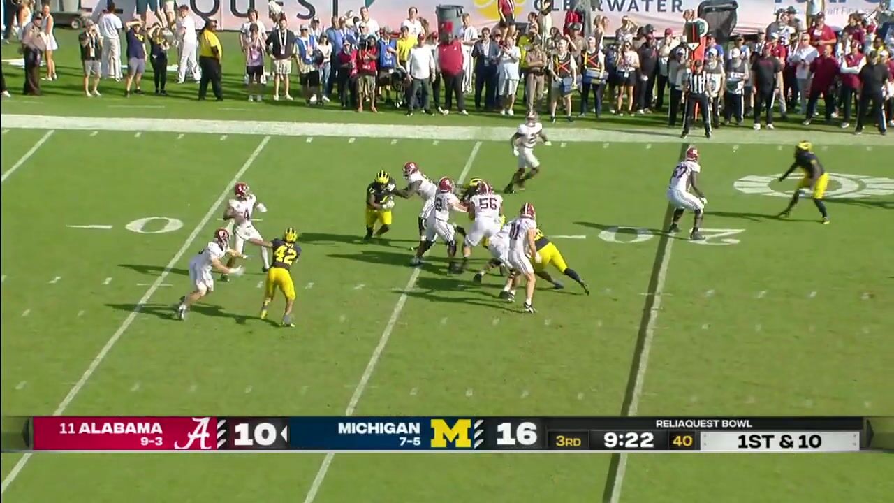 Reliaquest Bowl: Alabama Crimson Tide vs. Michigan Wolverines | Full Game Highlights | ESPN CFB