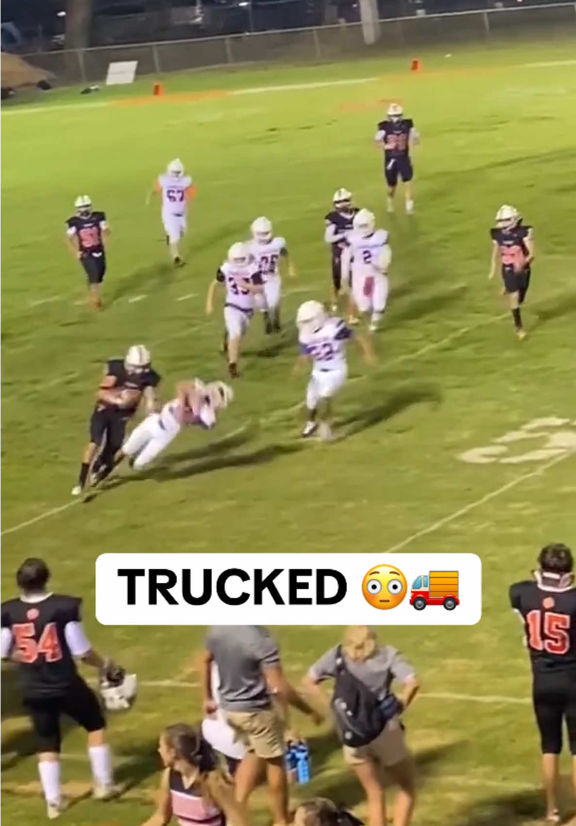 BOOM (via @Zach Braswell) #football #hitstick #highschoolfootball # ...