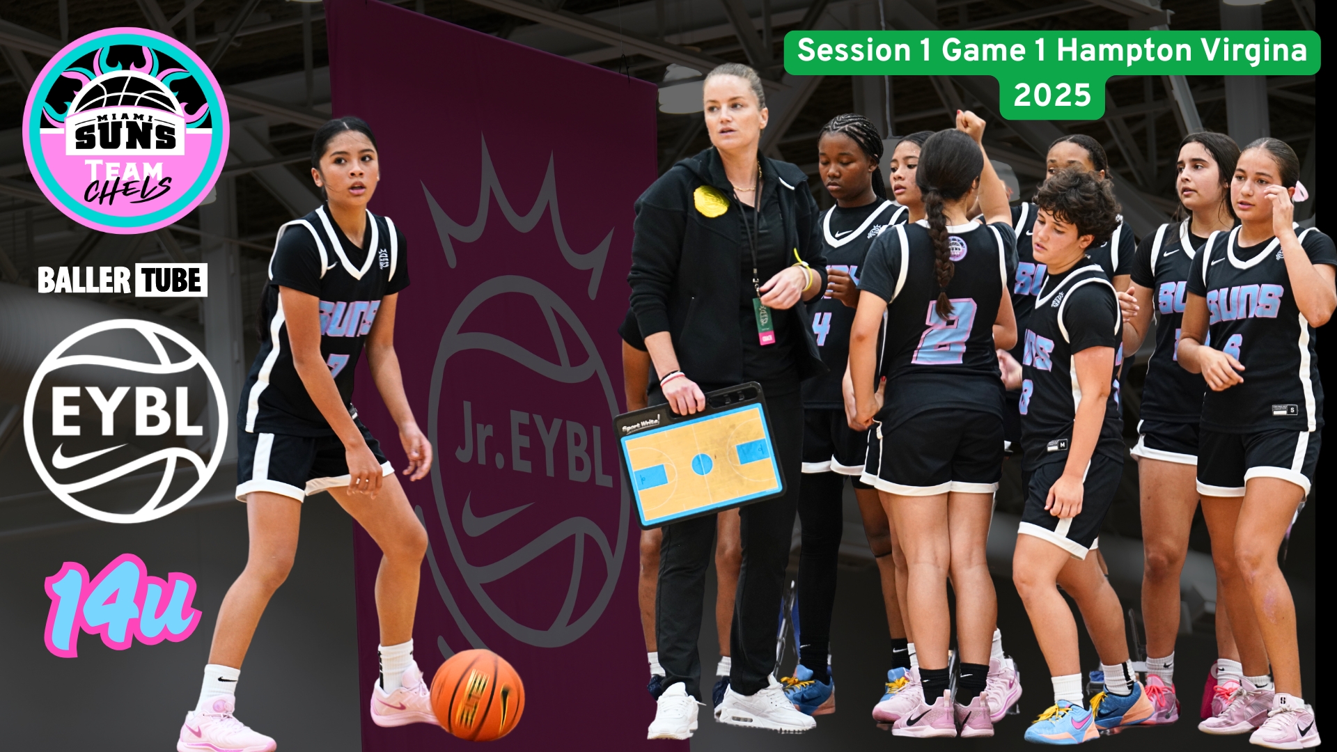 Miami Suns Team Chels vs Palmetto 76ers | Opening Game Battle | Nike Jr. EYBL Hampton 2025