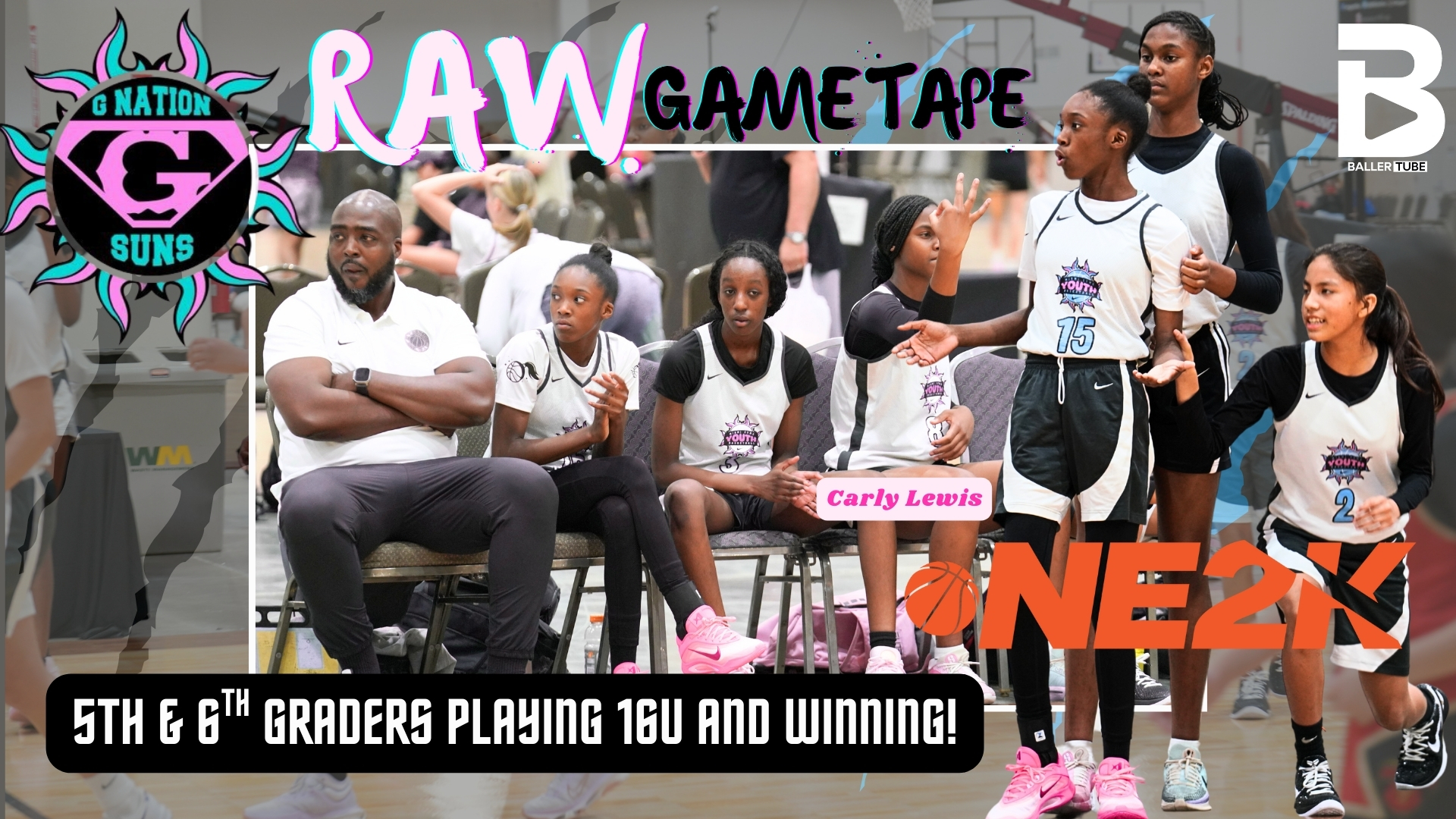 Raw Game Footage: 5th 6th & 7th Graders Carly Lewis Armani McFadden ...