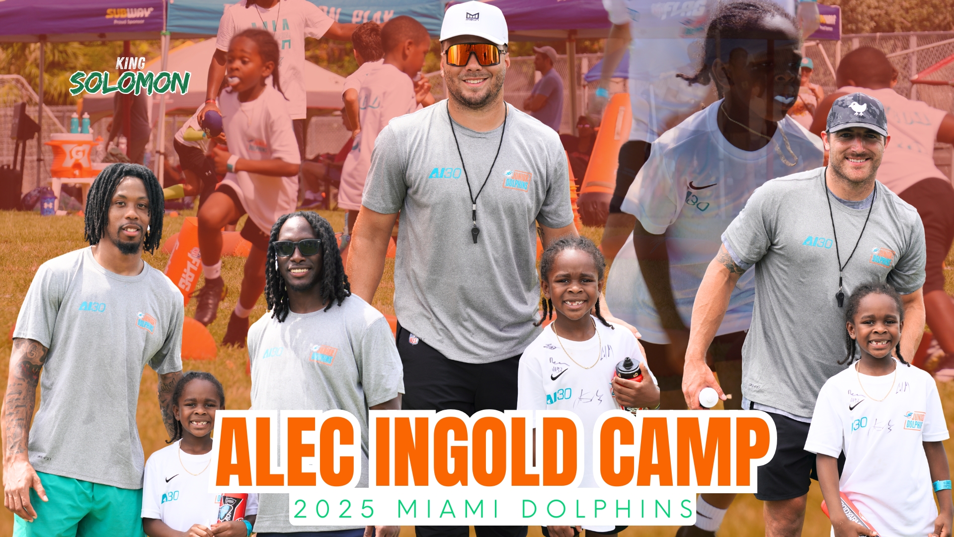 King Solomon Shines at 2025 Alec Ingold Camp with Miami Dolphins Players