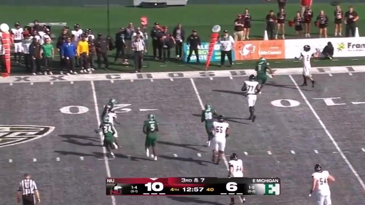 Northern Illinois vs Eastern Michigan FULL GAME HIGHLIGHTS NCAAF WEEK 7 ...
